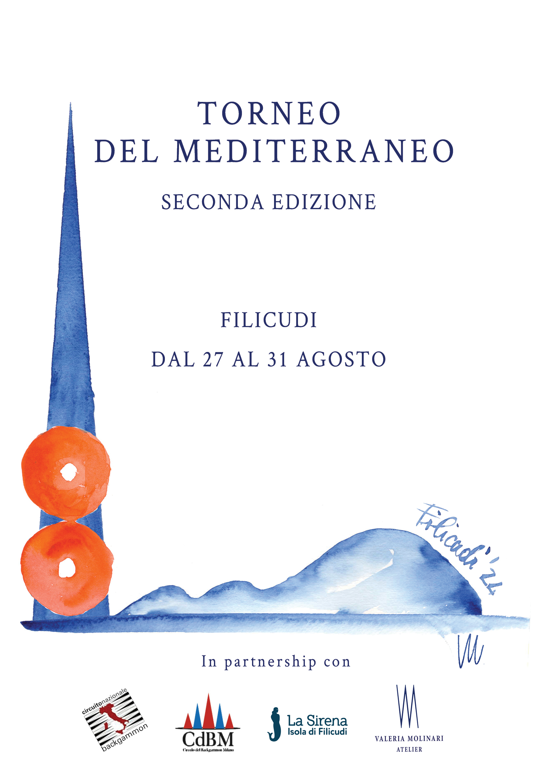 TORNEO DEL MEDITERRANEO SECONDA EDIZIONE – Backgammon Beauty by Valeria Molinari Atelier